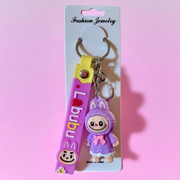 Labubu | Toys | Free Wpurchase New Labubu Keychain Pink Purple | Poshmark